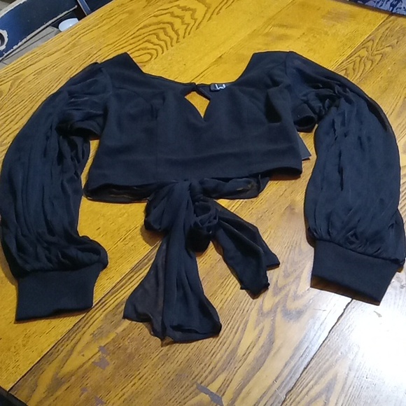 Lulus | Tops | Lulus Top Blouse Womens Black Large Shirt Casual ...